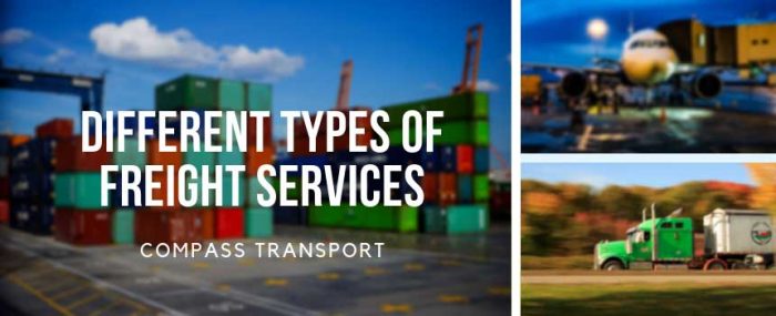 Different Types of Freight Services | Compass Transport | Compass Transport