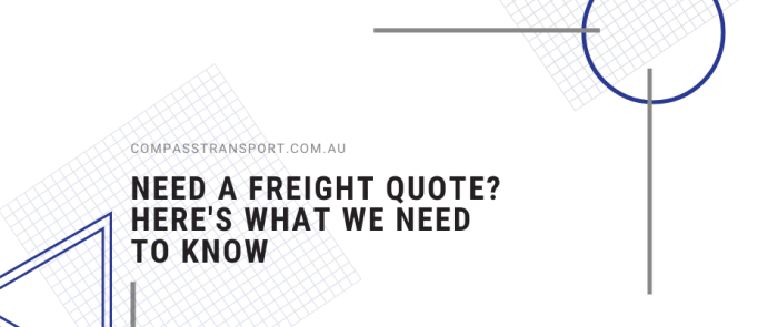 Need a Freight Quote? Here’s What We Need to Know